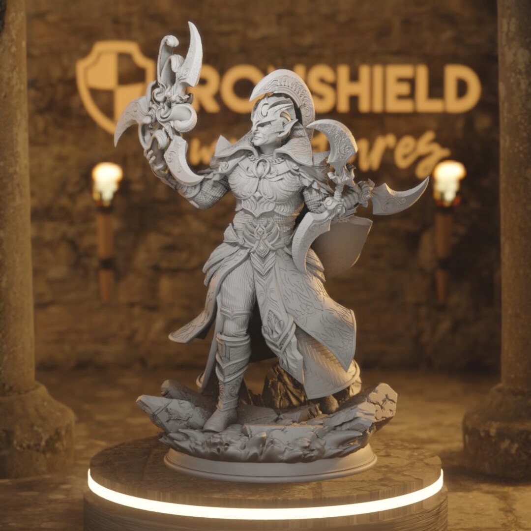 Aulten High Elf Eldritch Knight Ranger Figure 16k + Base Print 3D RPG ...