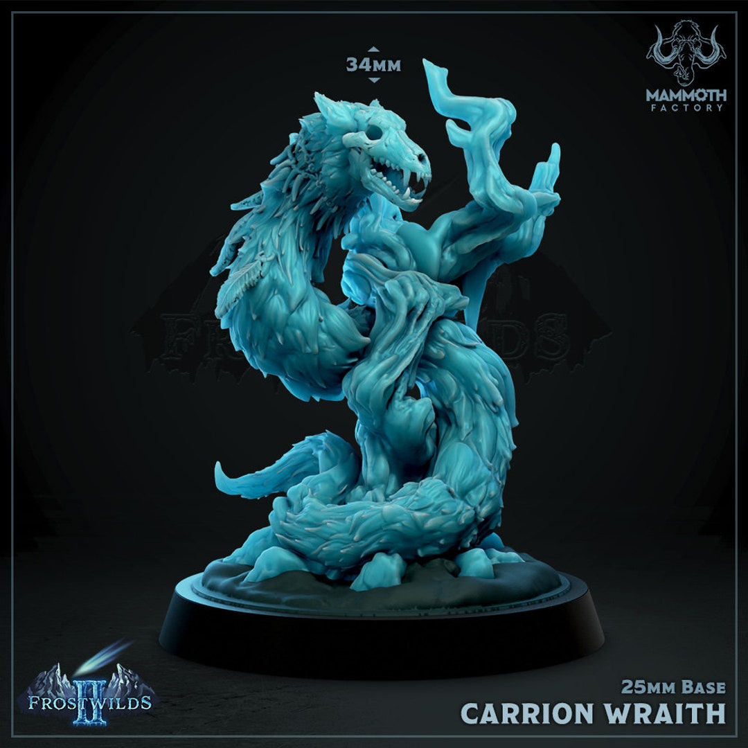 Carrion - Beast Scavenger Wraith Figure DND 14k + BONUS Print 3D RPG ...