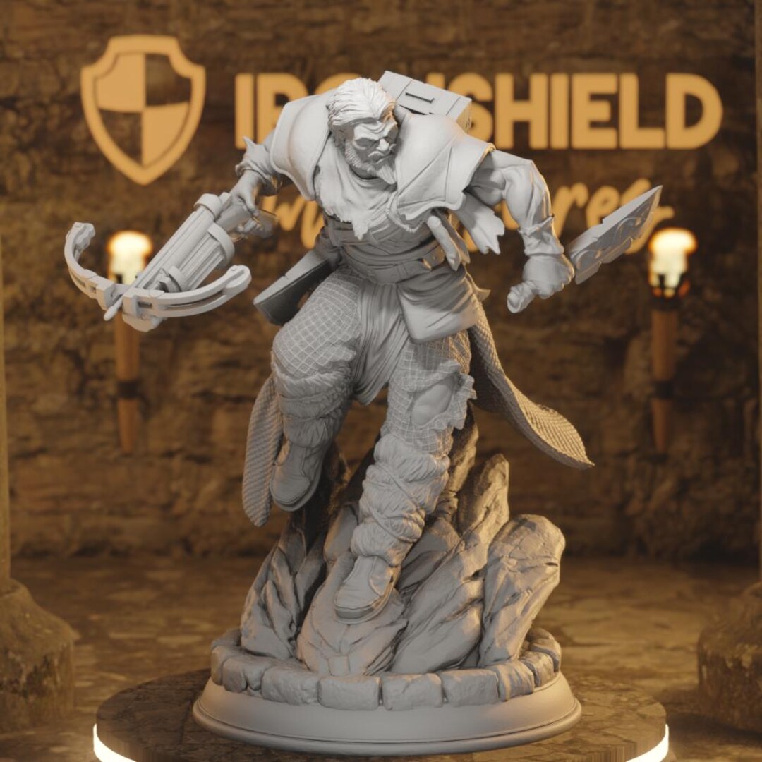 Jorrick - Ranger Warrior in Necrotic Var. Figure With Base Print 3d 12k ...