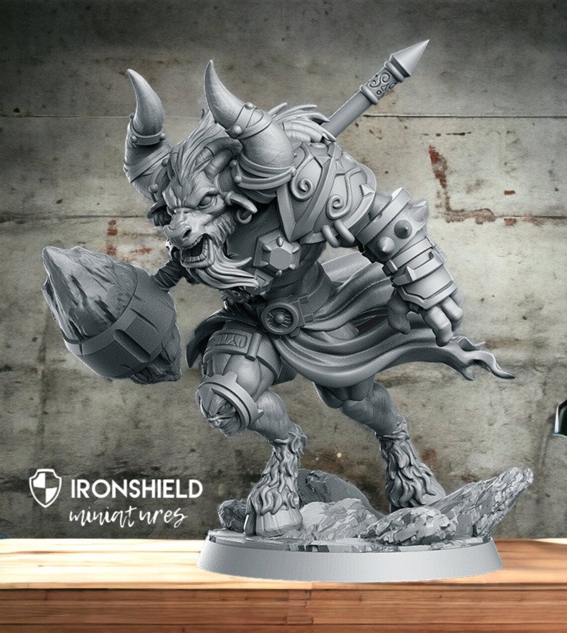 Taurinos - Minotaur Lord Wild Taurus Bull Mini for Dnd Figure Print 3d ...