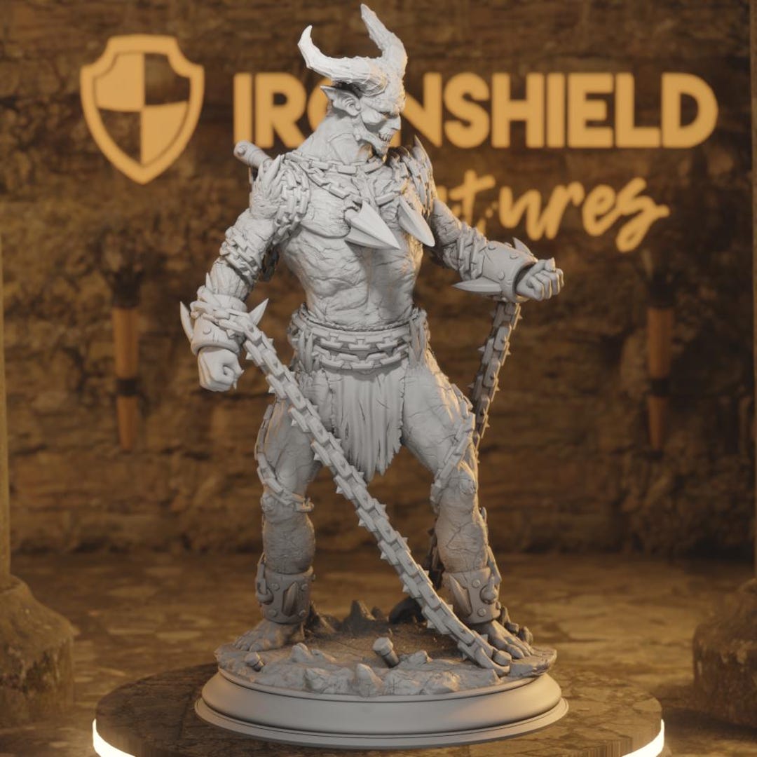 Chain Devils of the Nosmeni Demon Major Figure 12k + Free Print 3D RPG ...