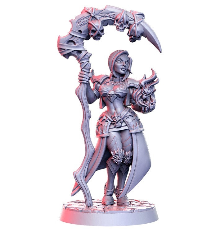 Deera Female Grim Reaper Female Death God With Scythe Detailed - Etsy