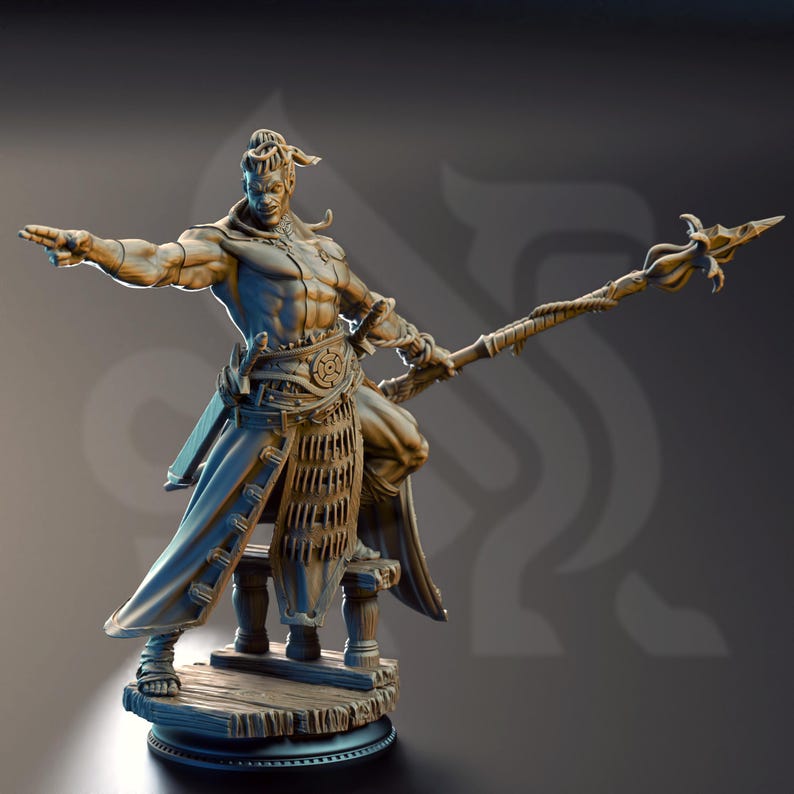 Arakun – Goliath Colossal Monk Warrior Tracker Pose Figure 16k + Base ...