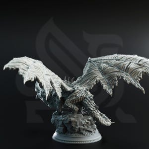 Midorius - Infected Dragon Monster HUGE Figure 12k + Base Print 3D RPG ...