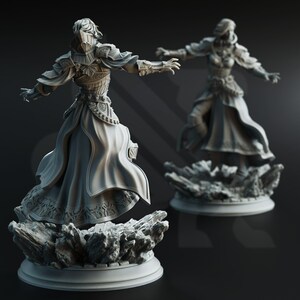 Violet - Human Explorer Magician Figure 12k + Base Print 3D RPG ...