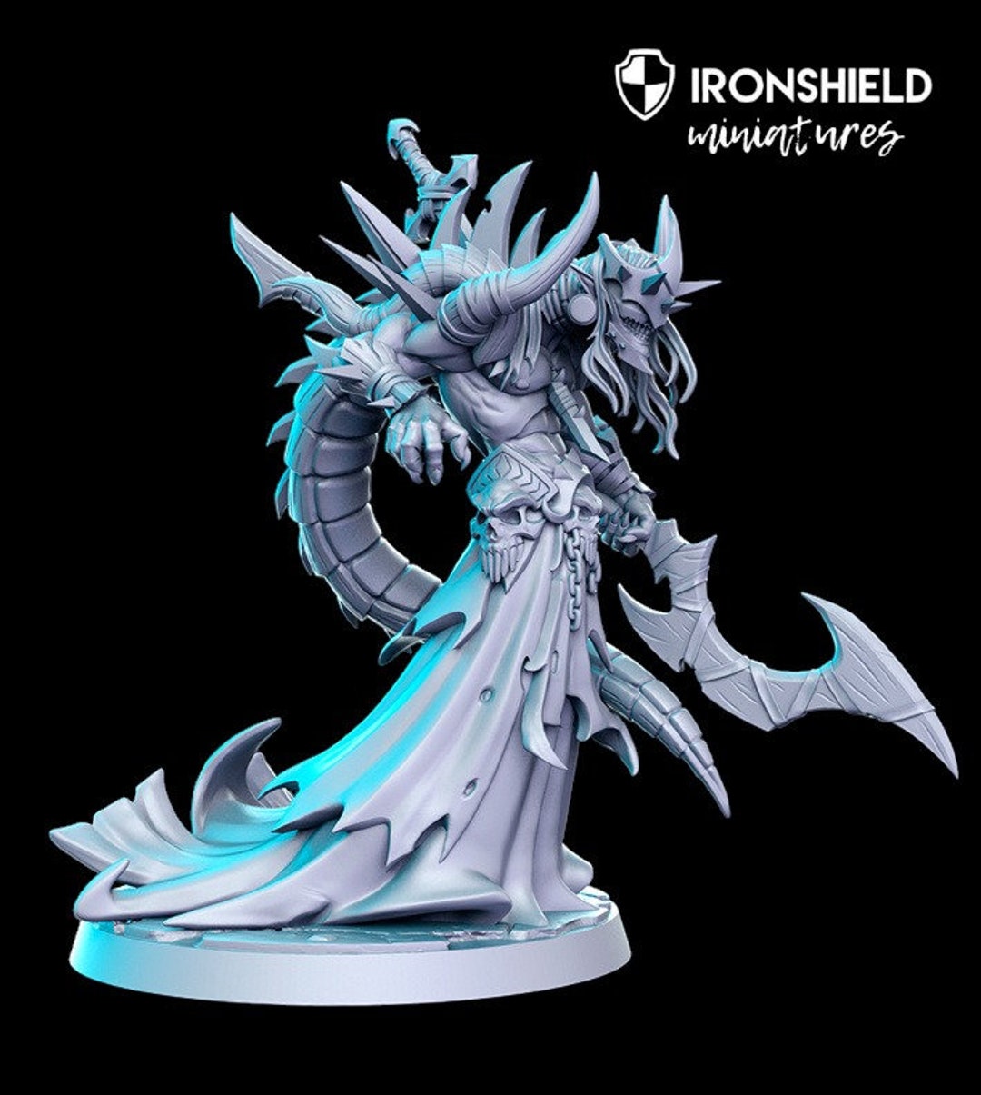 Kujla Necromancer Undead Demon for Dnd Figure Print 3d Miniature ...
