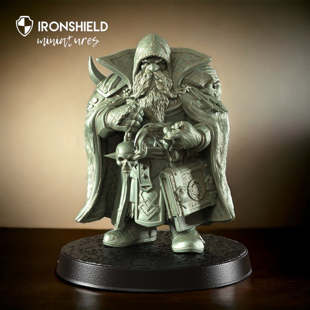 Fosan Merryforged Deep Water Dawrf Gnome Figure + Base Print 3d 12k ...