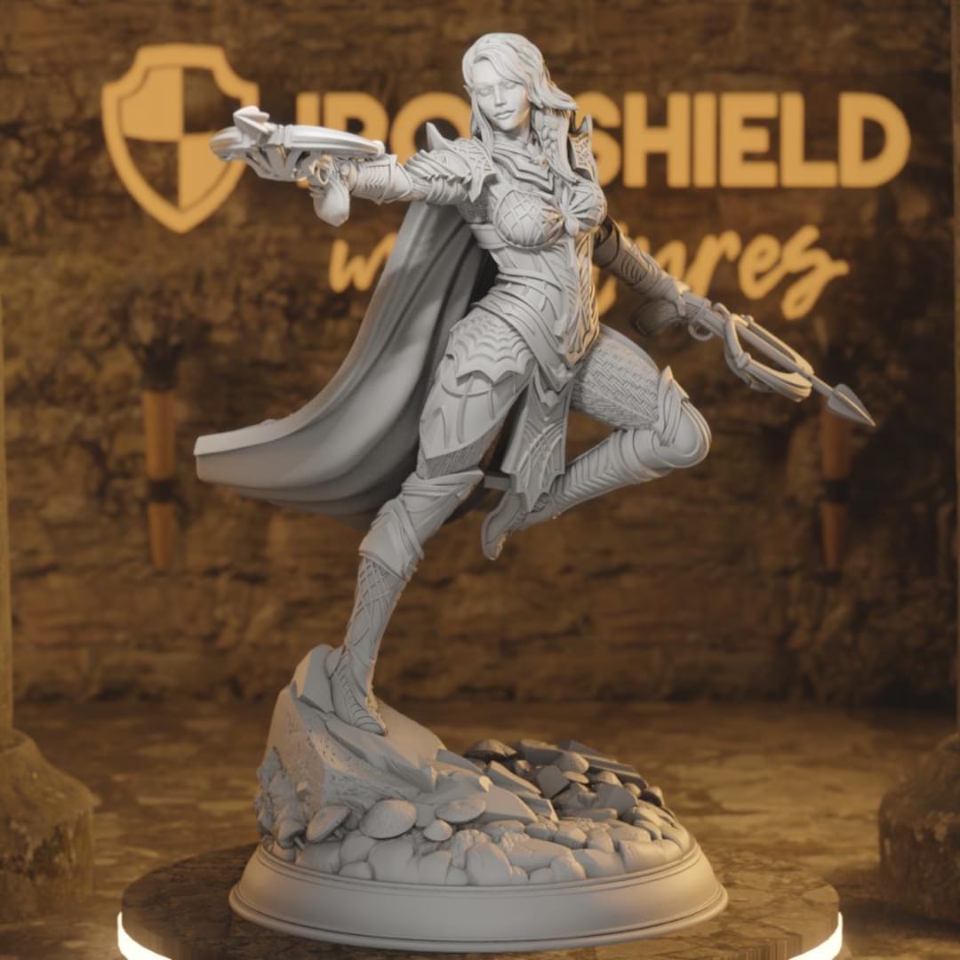 Drow Assassin Crossbow Ranger - Vakara N'thara + Base + BONUS Print 3d ...