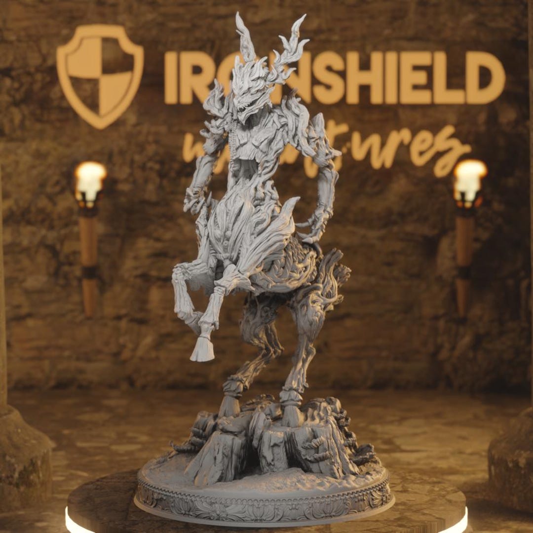 Melwyn Forest Spirit Monster Fey Horse Figure + Base + BONUS Print 3d ...