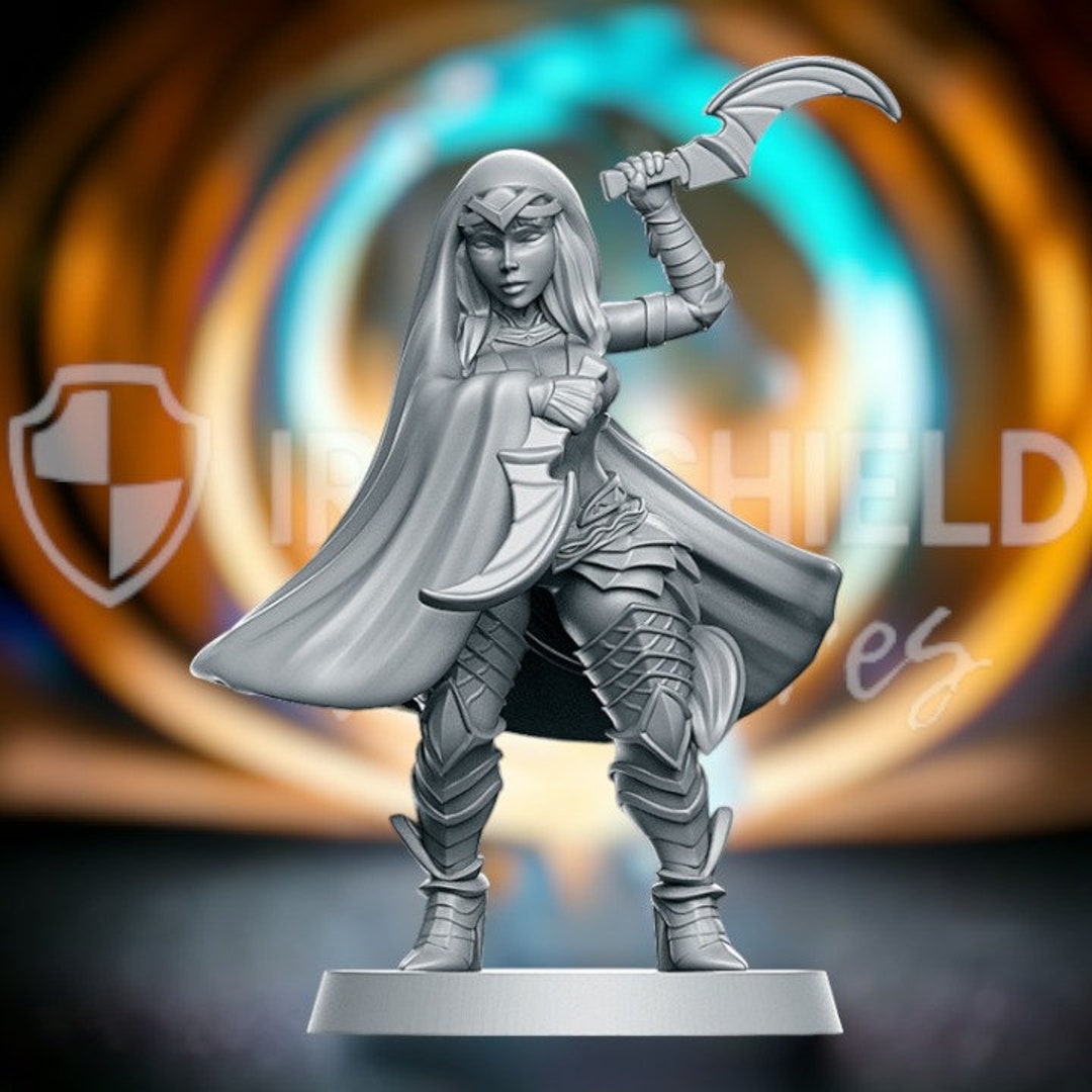 Assassin Girl Attack for Dnd Figure Print 3d Resin 12k 32mm - Etsy