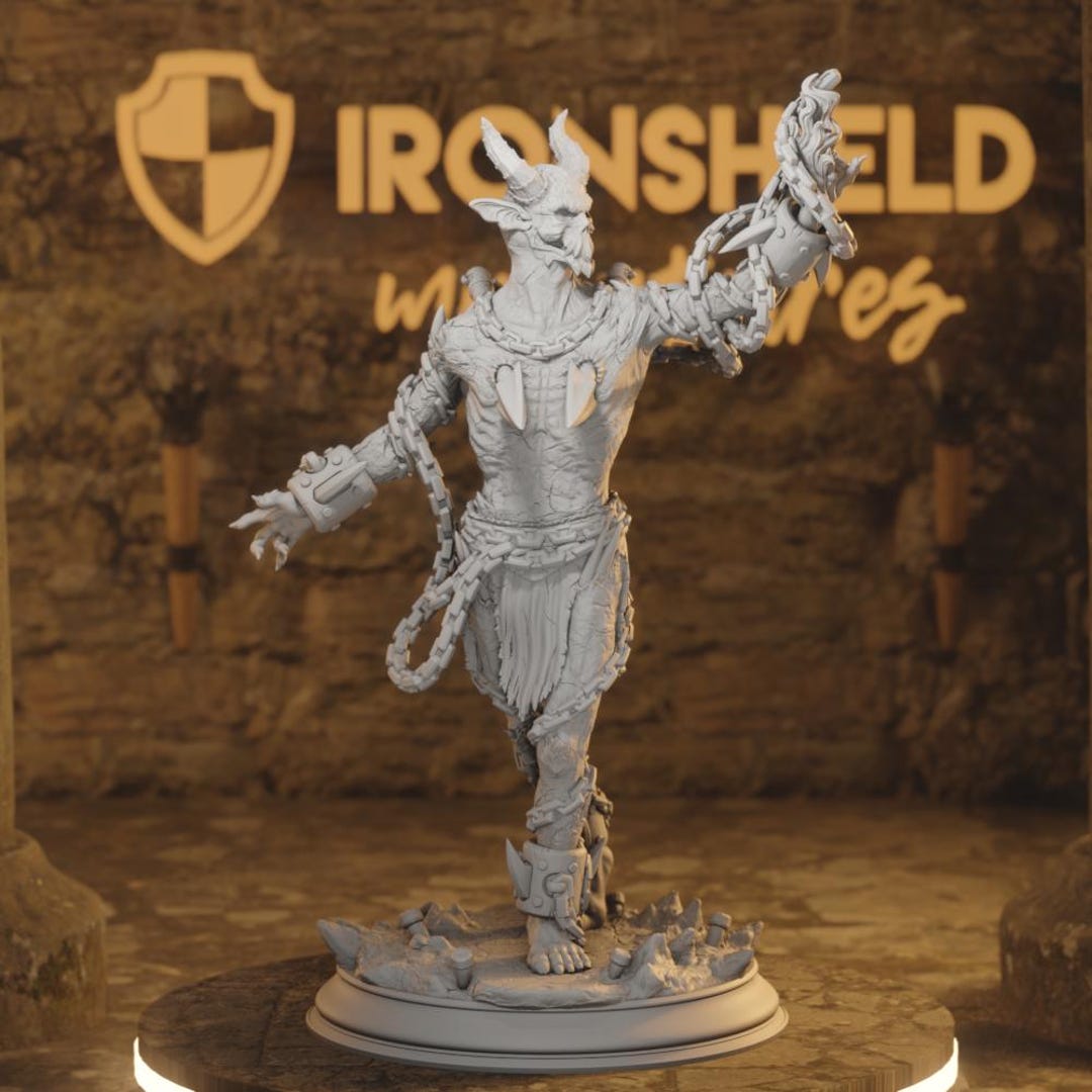 Chain Devils of the Nosmeni Demon Minior Figure 12k + Free Print 3D RPG ...