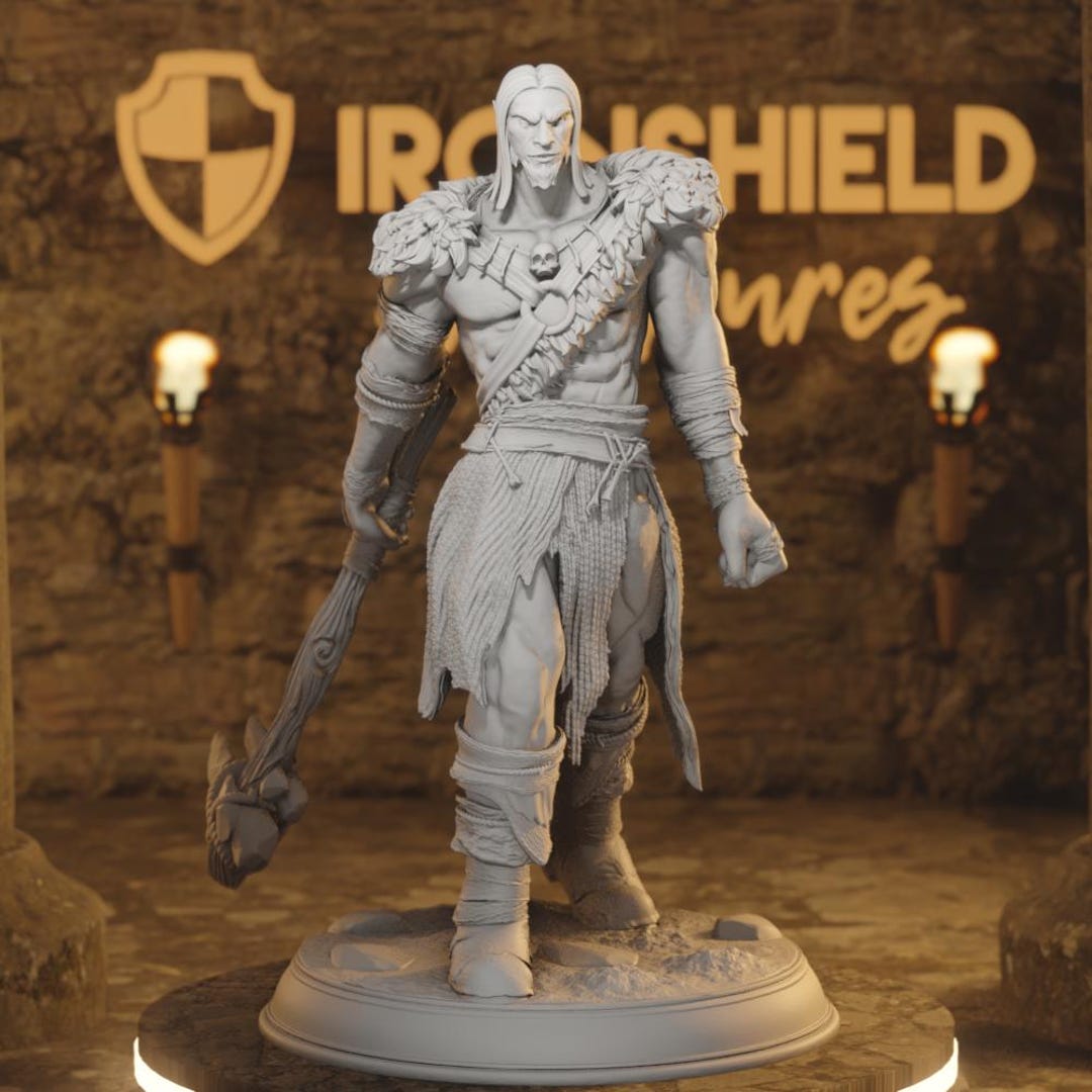 Hill Giant - Hyl Reiser Fighter Monster GIANT Figure + Base Print 3d ...