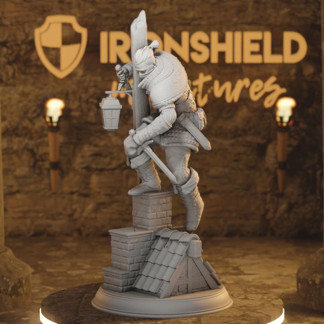 Dusty Dirks Bandit Thug Rogue Daggers Fighter Figure With Base Print 3d ...