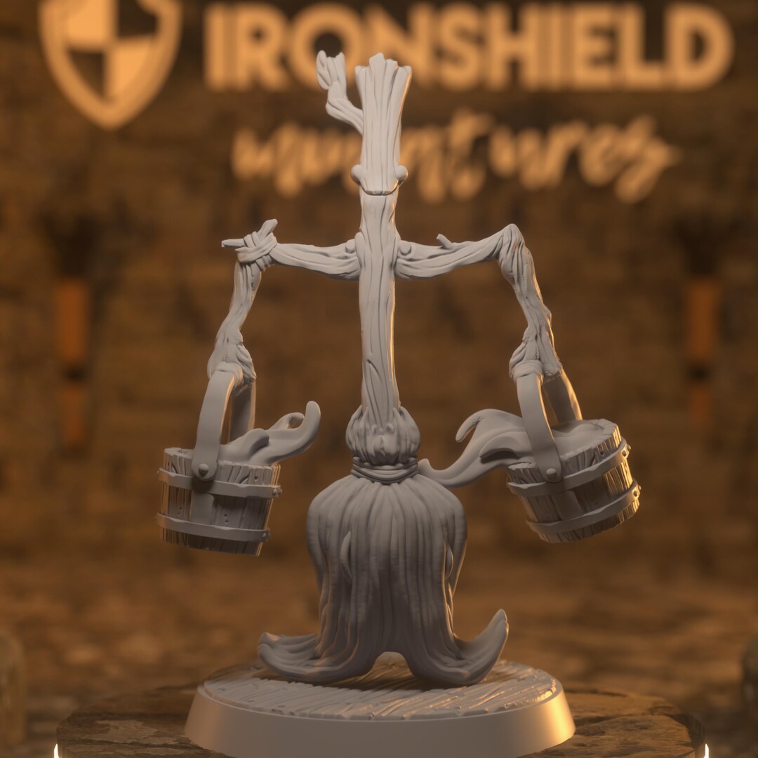 Broom Tree Monster Figure 14k + Base Print 3D RPG Miniature Gift Idea ...