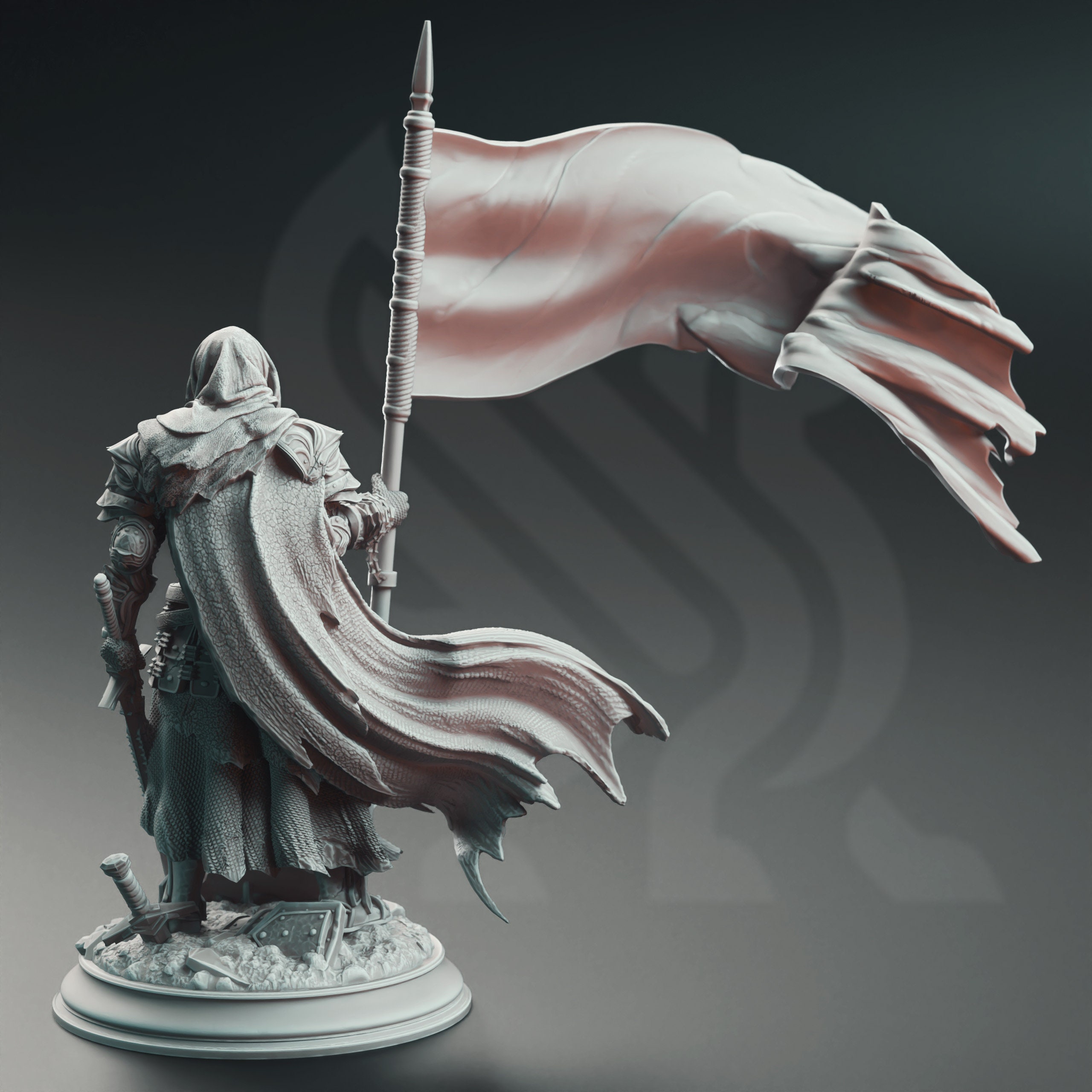 Florian - Fallen Banner Knight Figure DND + BONUS Print 3D 14k ...