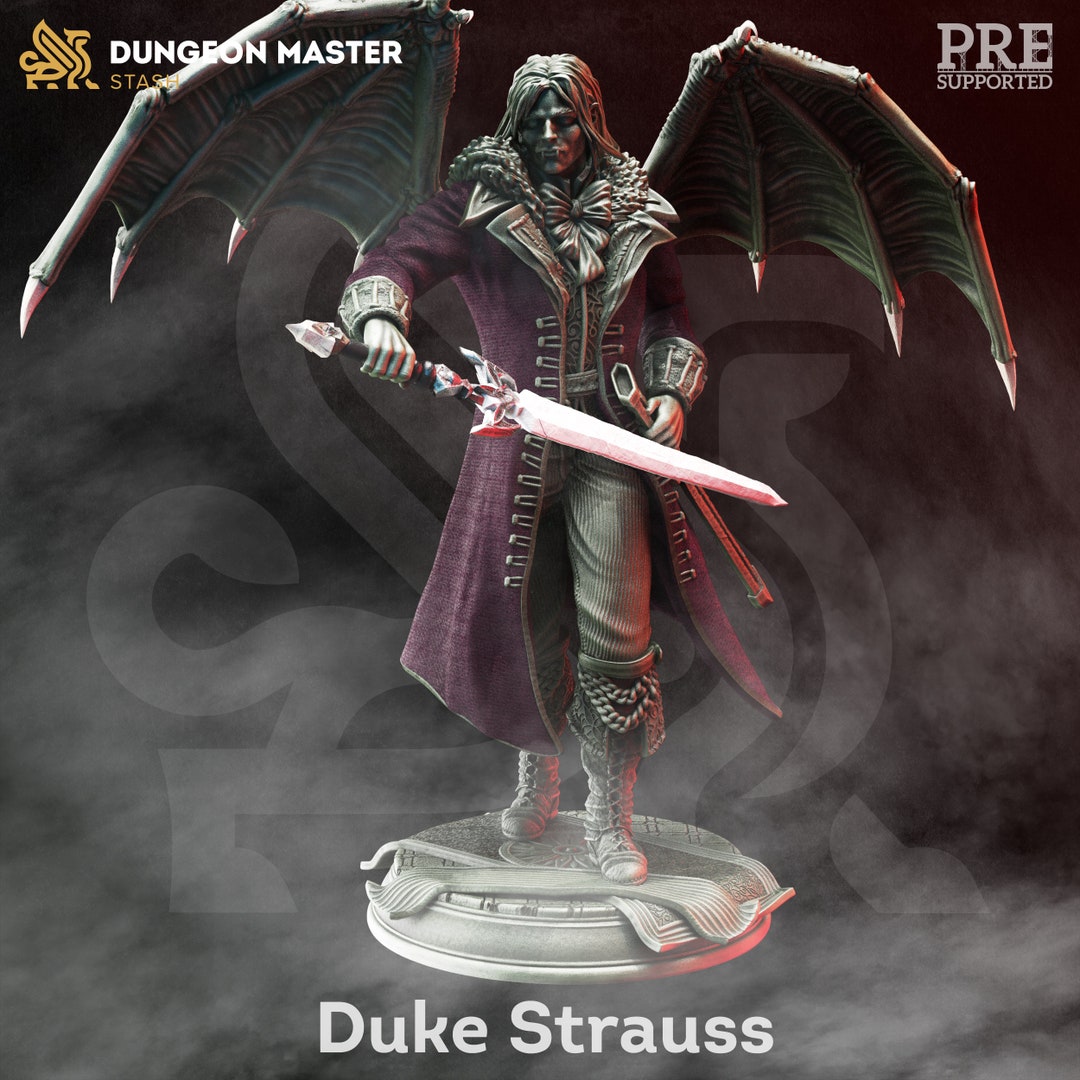 Noble Vampire Duke Strauss Lord Knight Figure With Base Print 3d 12k ...