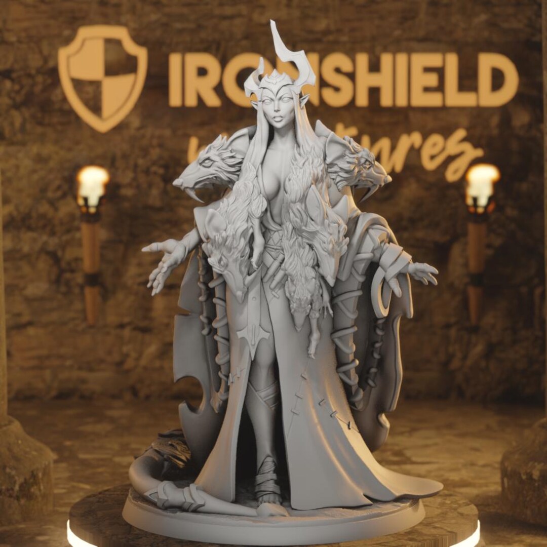 Priestess of the Rat Cult Female Mini for Dnd Figure + Base Print 3d ...