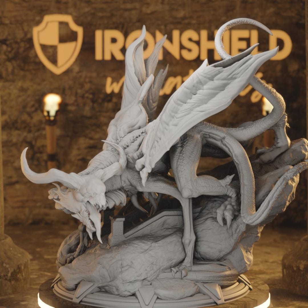 Psionic Dragon Nilth Monster GIANT Aberration Figure With Base Print 3d ...