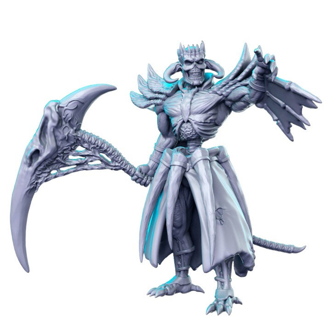 Abyss Reaper Demon Dnd Figure Print 3d Resin 12k 32mm Miniatures ...