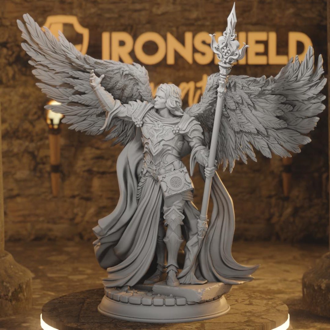 Angel Wisdom Cleric Paladin Celestial - Tharavës 5e Figure + Base Print ...