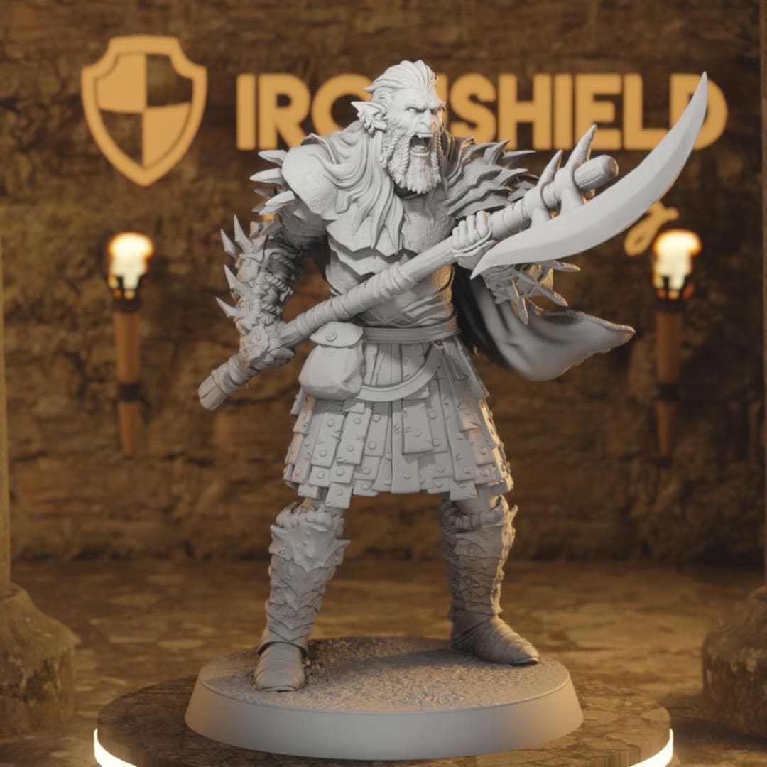 Hobgoblin Spinecleaver 2 – Roaring Warrior Cleaver Pose Figure 16k ...