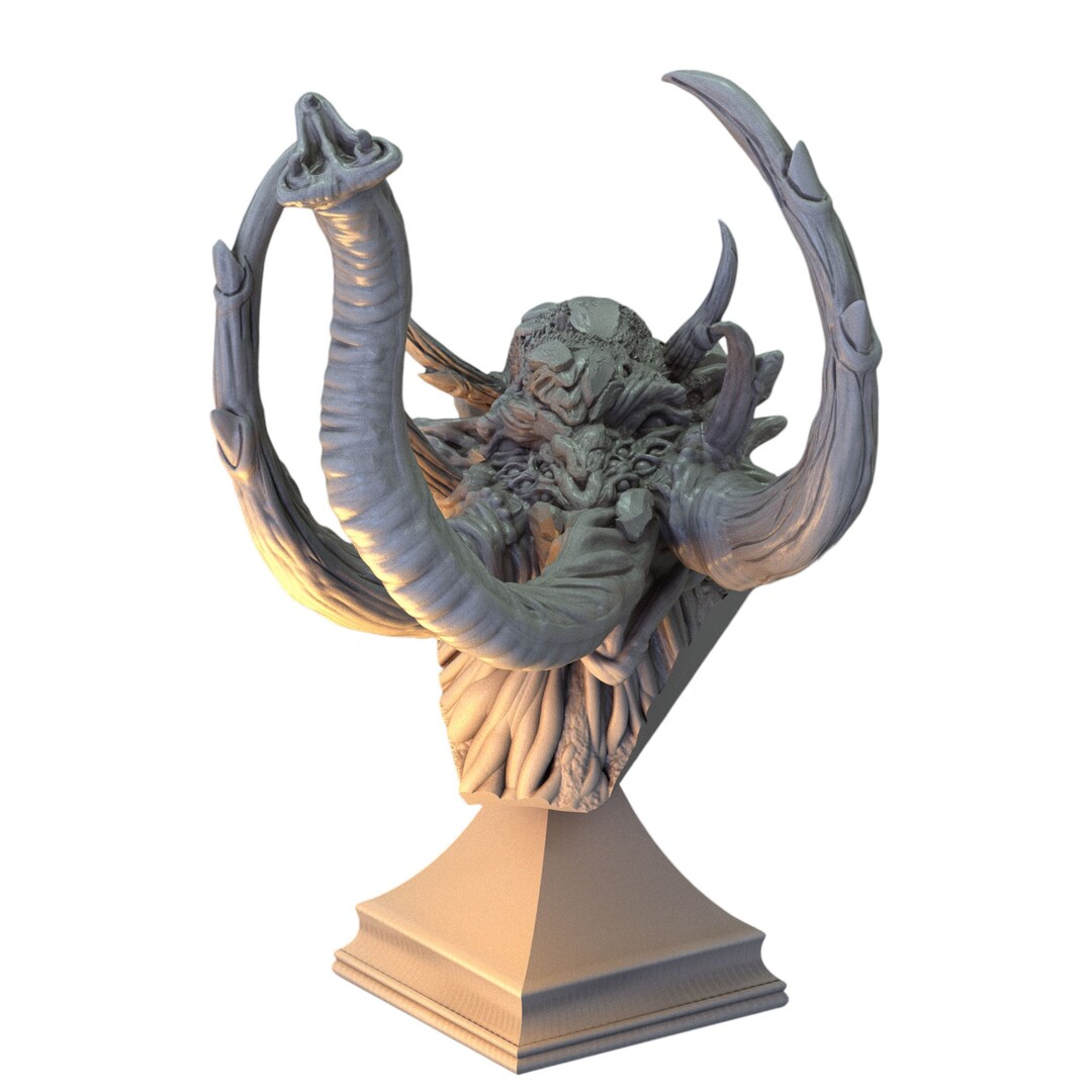 BUST - Ammorth Mammoth Monster Statue 94mm Tall Figure Print 3d 12k ...