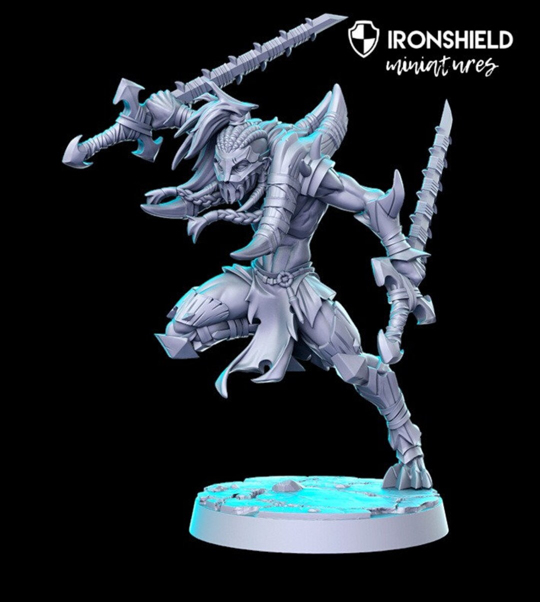 Kujla Berserker - Undead Warrior for Dnd Figure Print 3d Miniature ...