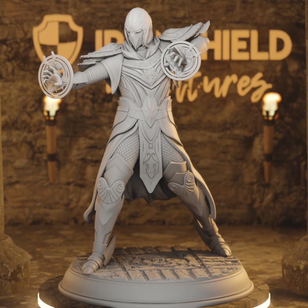 Leacianan Guard High Elf Mage Wizard Sorcerer Figure 16k + Base Print ...
