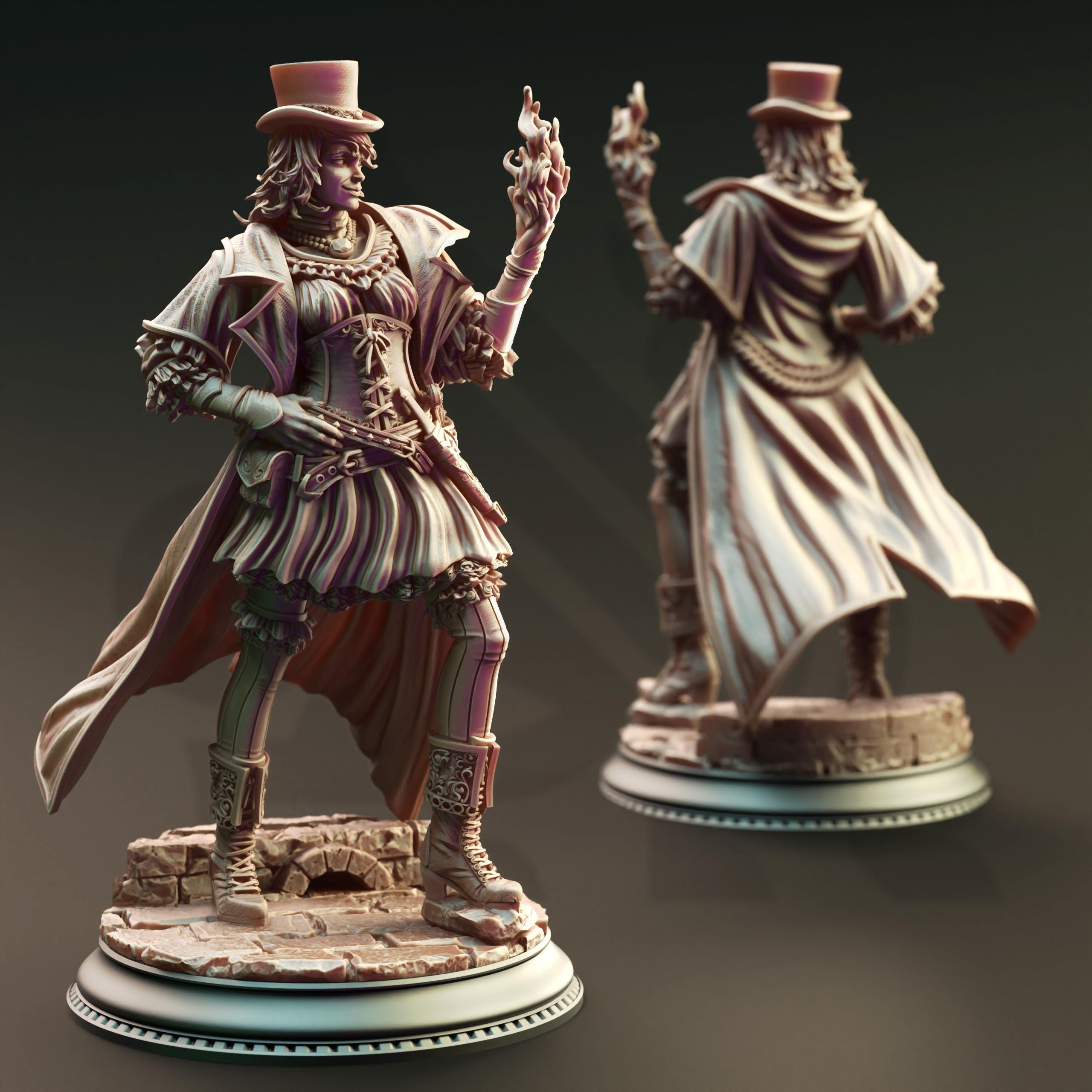 Umbra Shadow - Rogue Npc Man the Villain Figure 14k + Base Print 3D RPG ...