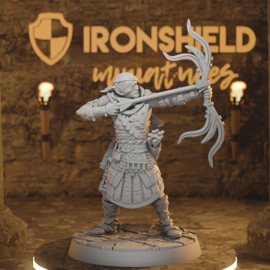Iorweth – Elven Ranger Archer Scout Outlaw Figure 16k + Base 3D Printed ...