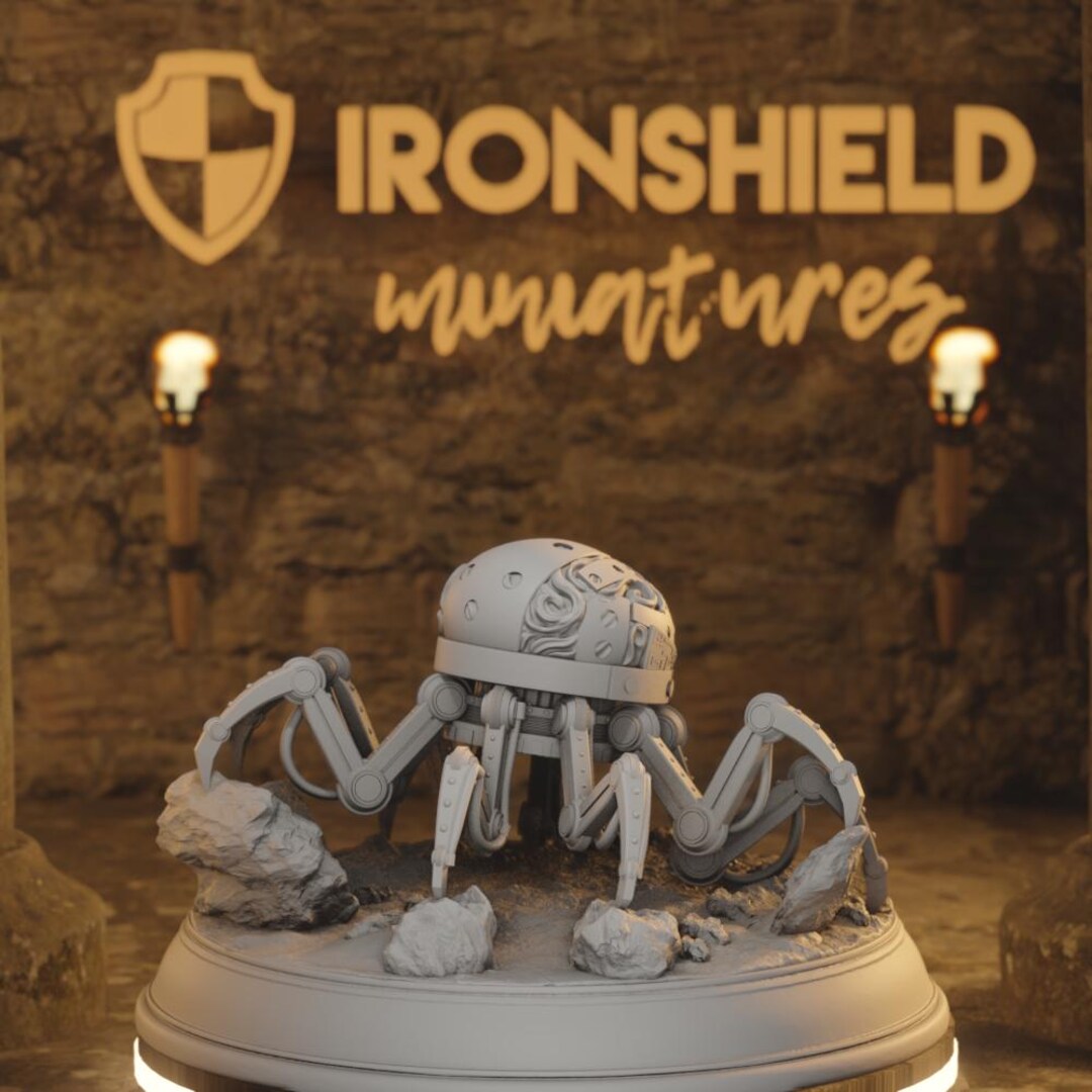 Arcane Spider Robo Mech - Netronids Figure 16k + Base Print 3D RPG ...