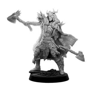 Ancestor 8 Axeman Berserker Figure DND 14k + BONUS Print 3D RPG ...