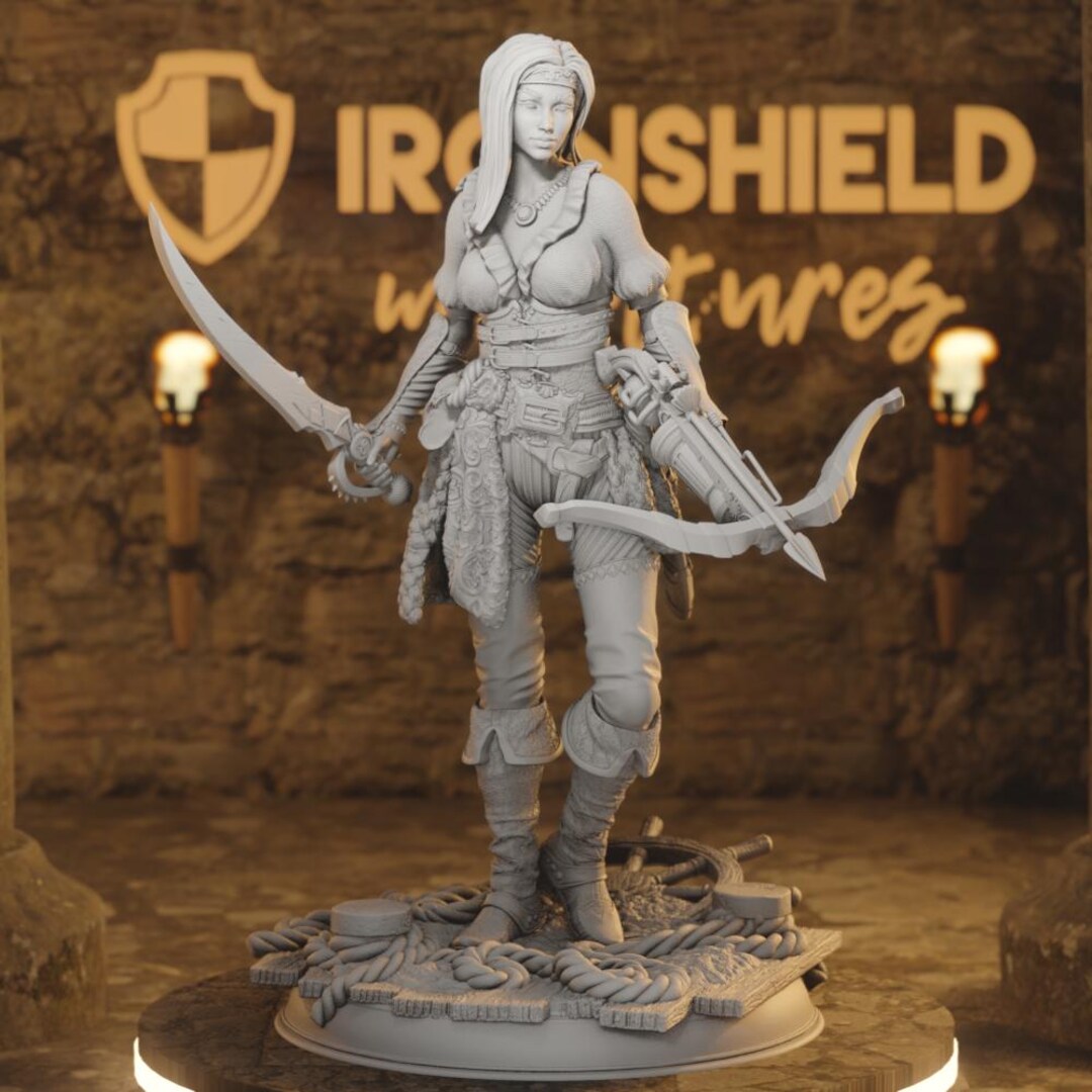 Sea Elf Corsair - Filandira Ranger Archer Figure 16k + Base Print 3D RPG Miniature Gift Idea ...
