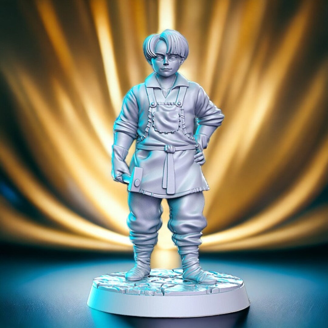 Dan Smith Apprentice Boy for Dnd Figure Print 3d Resin 12k - Etsy