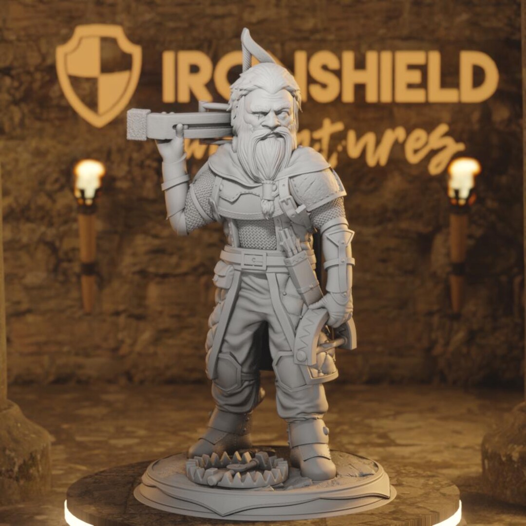 Half-dwarf Halfling Ranger Crossbow Vraglin Figure 16k + Base Print 3D ...