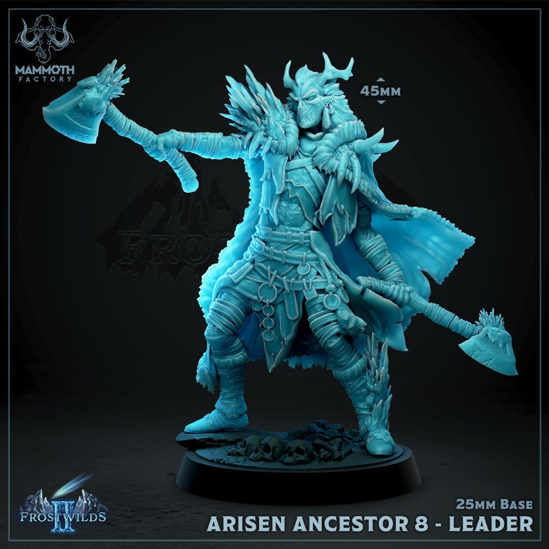 Ancestor 8 Axeman Berserker Figure DND 14k + BONUS Print 3D RPG ...