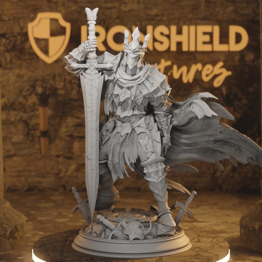 Ser Elias - Void Knight Undead Paladin Figure Dnd + BONUS Print 3d 14k ...