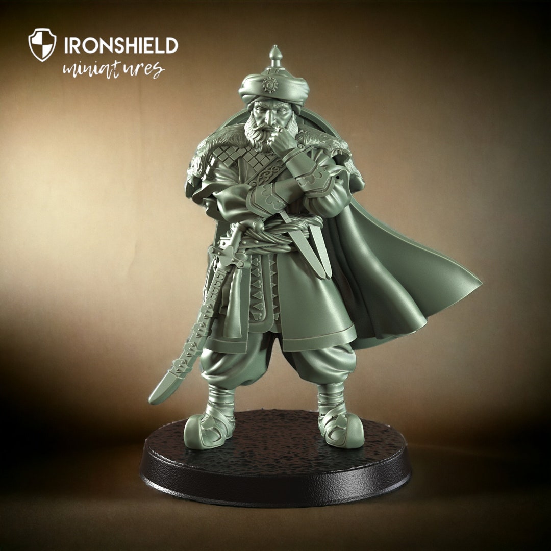 Gengis Deep Water Sultan King Sword Figure Base Print 3d 12k Miniature ...
