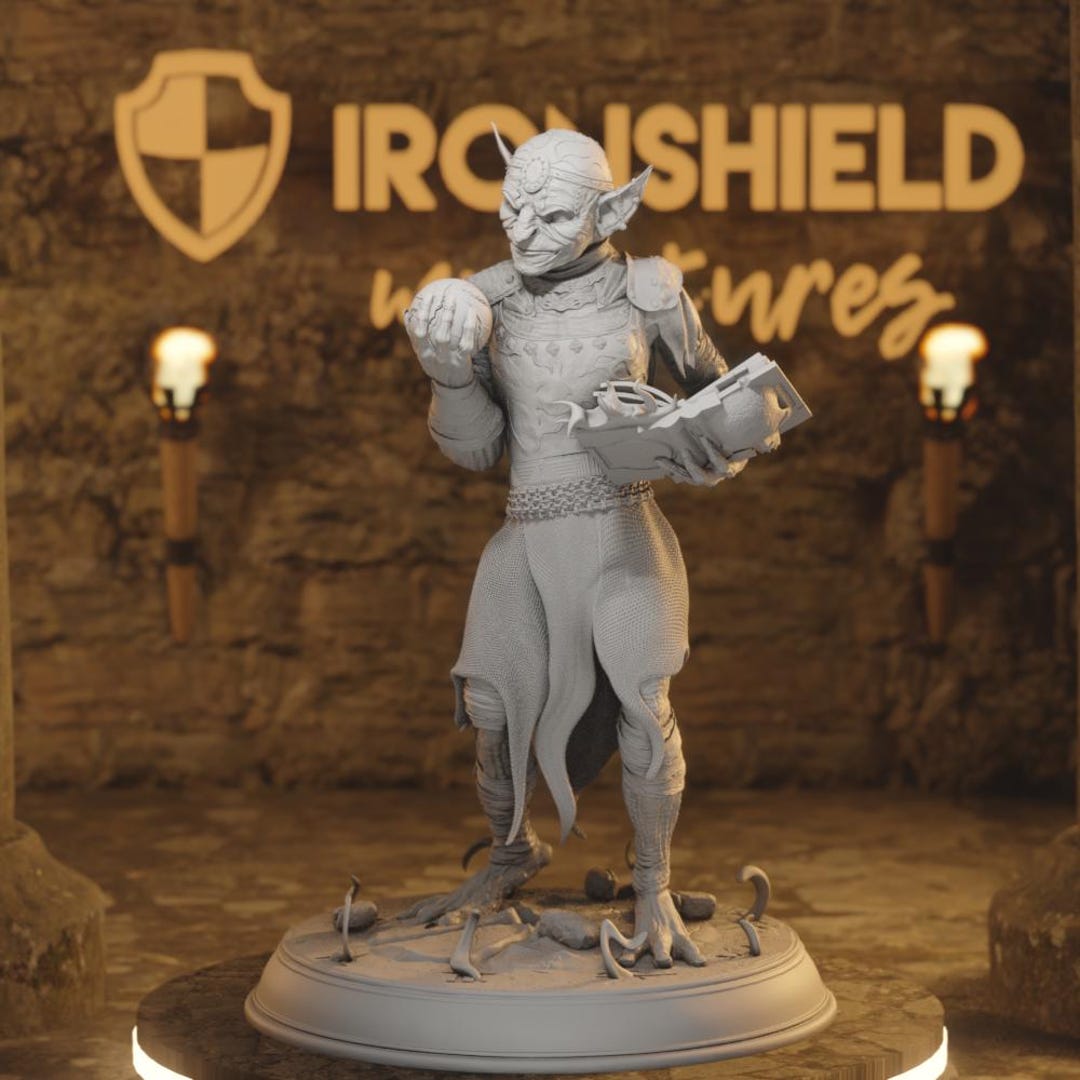 Mana Goblin Sorcerer Wizard Wisdom Mage Figure 5e Print 3d 16k ...