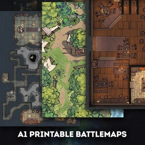 DND 5e Starter Campaign - Full Set 14 Figures + Maps + Character Sheets ...