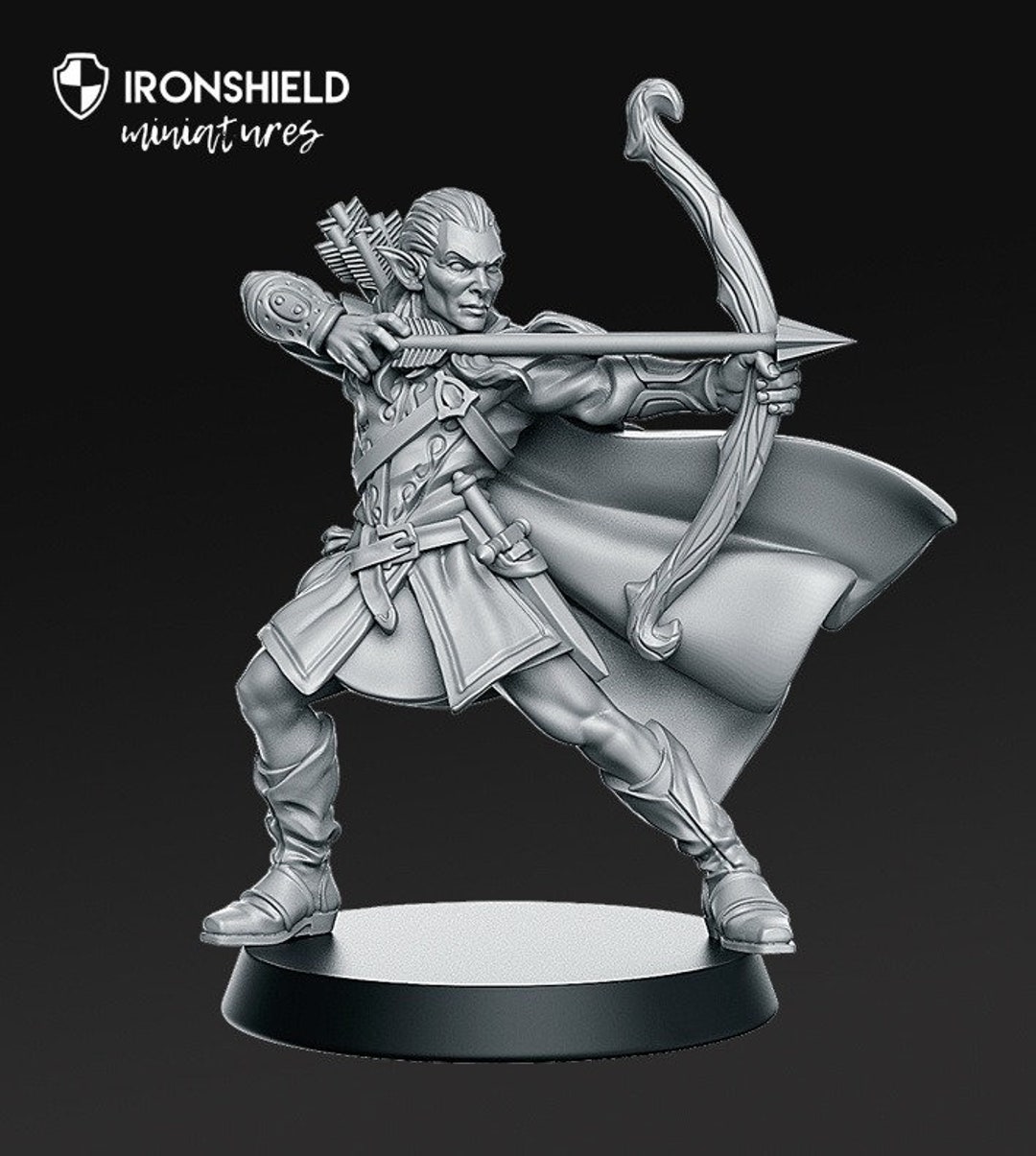 Feydhil Elf Archer Armed Warrior Mini for Dnd Figure Print 3d 12k ...