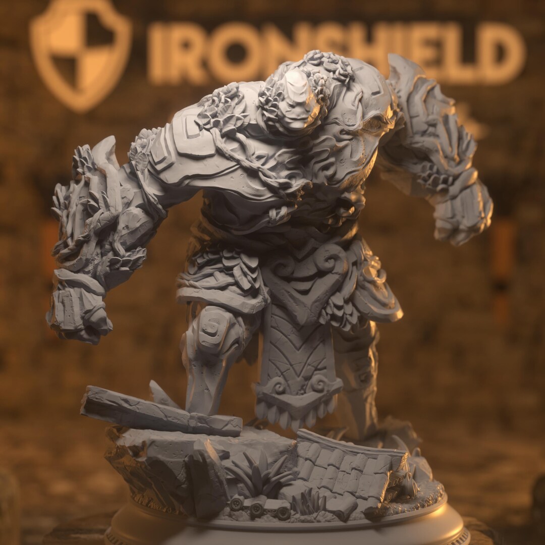 Gyokusho Jade Golem Big Figure Dnd + BONUS Print 3d 14k Miniature Gift ...