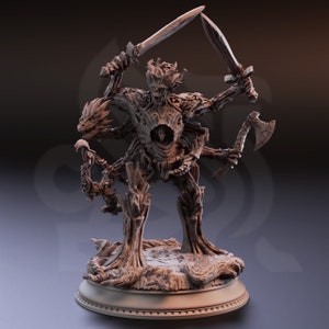 Treant Dryad Hybrid - Verda Forest Warrior + Base + BONUS Print 3d 16k ...