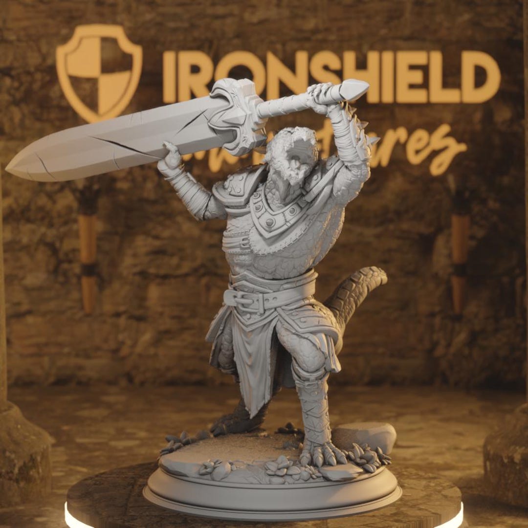 Kobolds of Midorius Dragonborn Warriors 32mm Figure + BONUS Print 3d ...