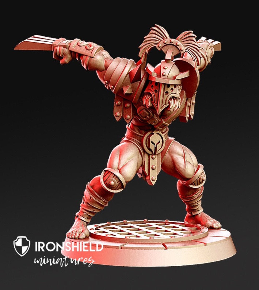 Wolverios Berserker Gladiator Wolverine Spartan Mini for Dnd Figure ...