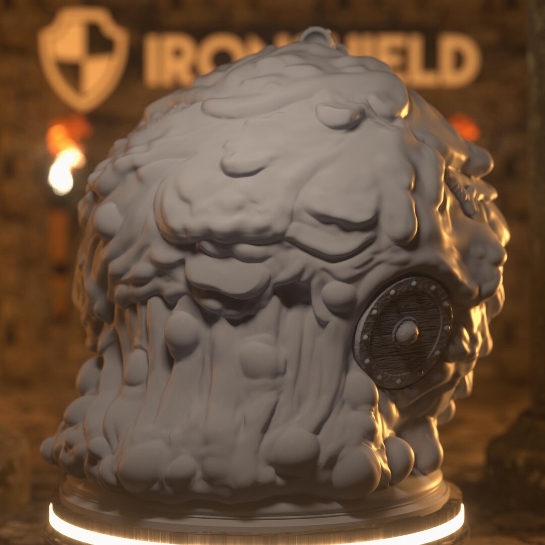 Gelatinous Sphere Magic Spell Figure 14k + Base Print 3D RPG Miniature ...