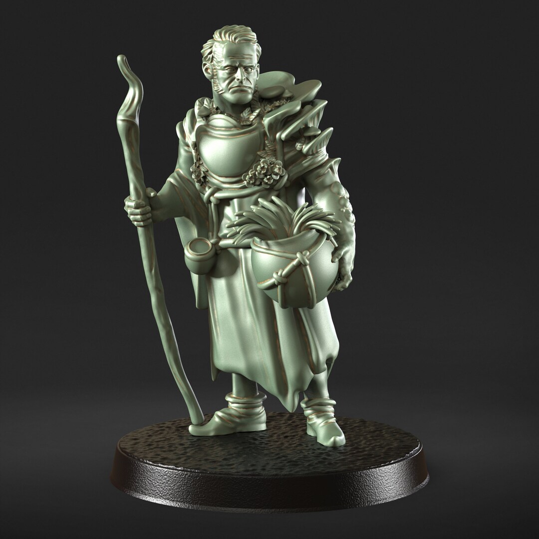 John Dwel - Infected Wanderer Figure 12k + Base + BONUS Print 3D RPG ...