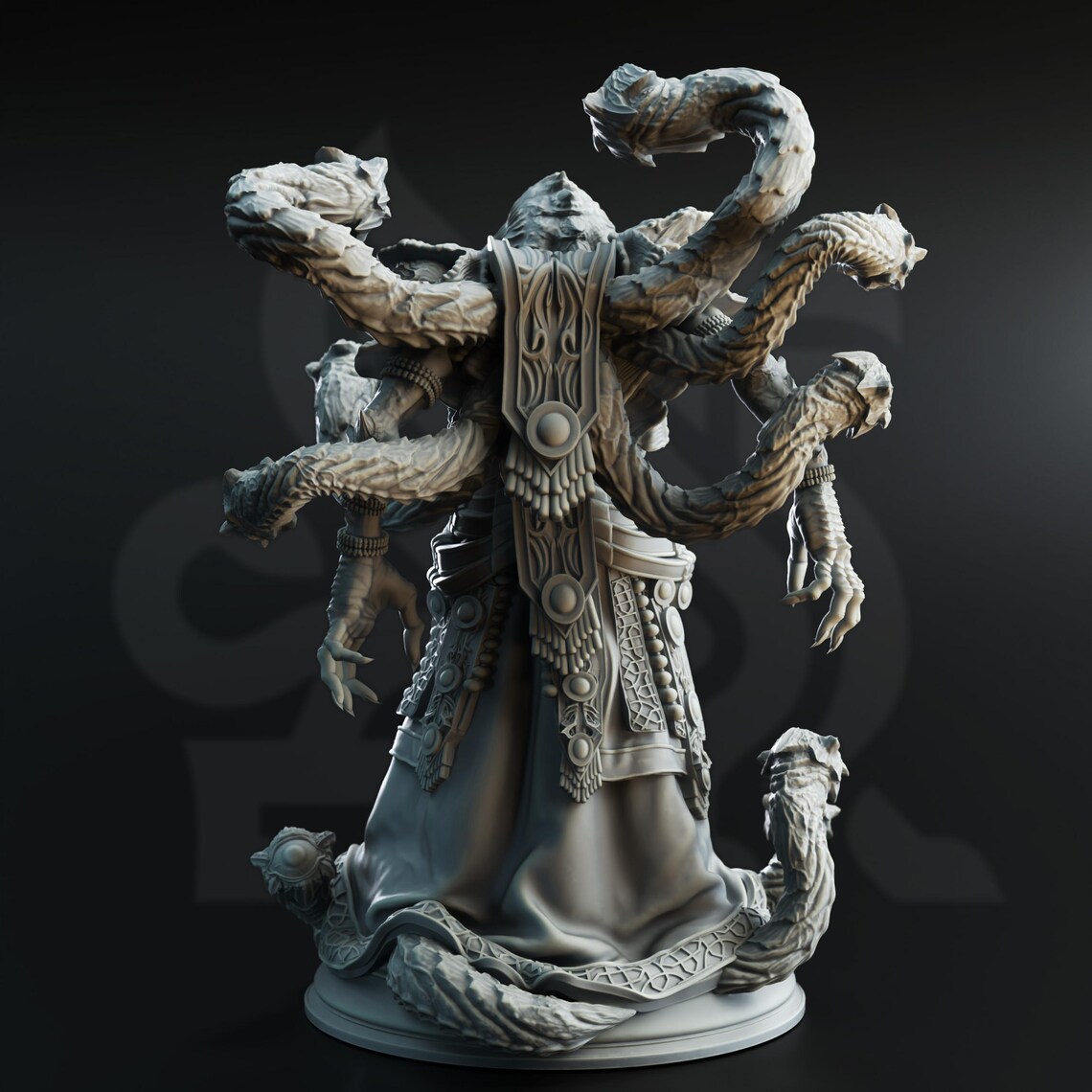 Elthakar - Monster of the Deep Hybrid Figure 12k + Base Print 3D RPG ...