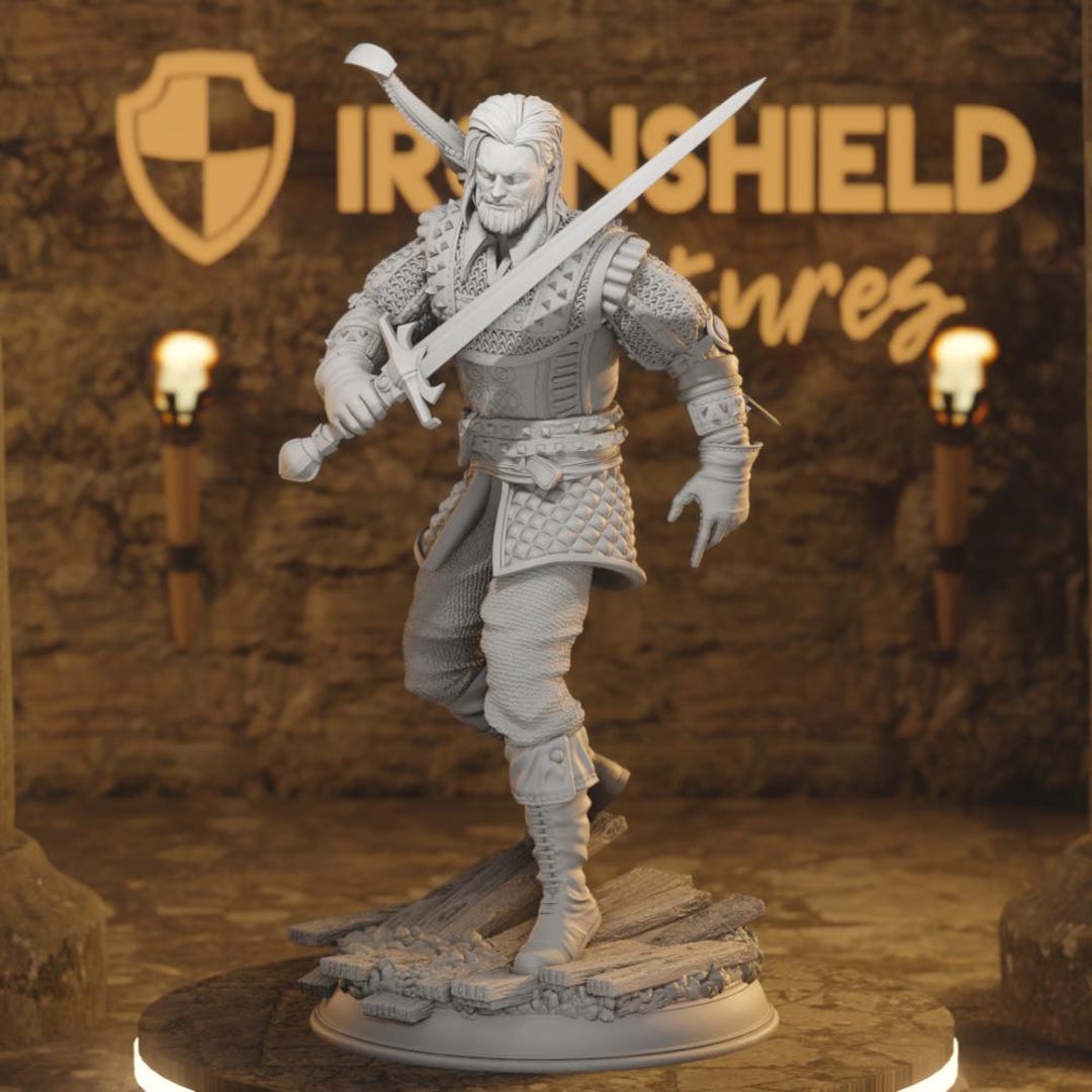 Old Master Bloodhunter - Tarick Hex Hunter Figure + Base Print 3d 12k ...