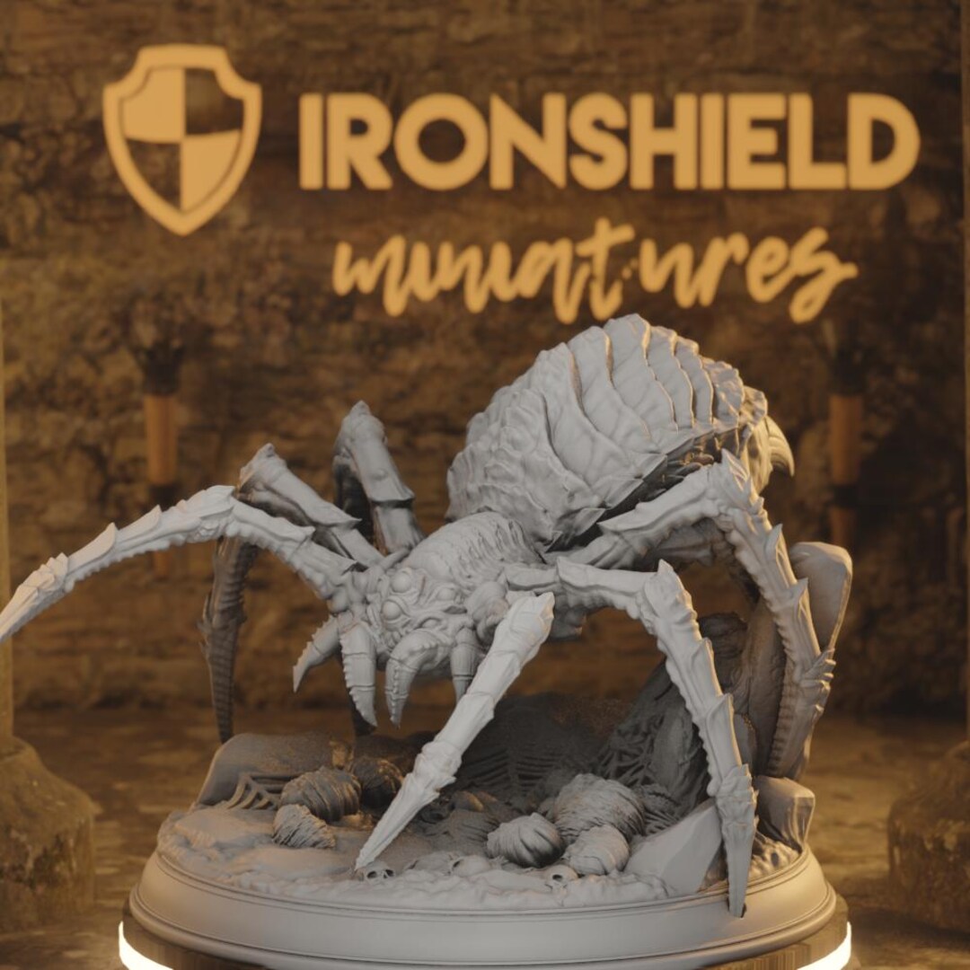 Giant Spider Broodmother - Xylanth Figure + Base + BONUS Print 3d 12k ...